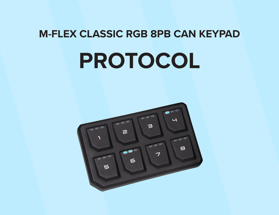 505240 M-Flex Classic RGB 8PB CAN Keypad Protocol | Marlin Technologies