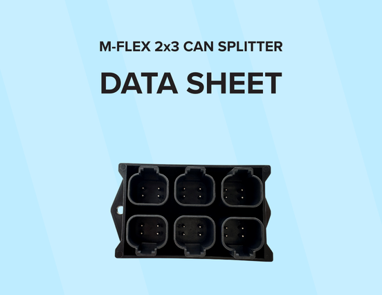 500187 M-Flex 2x3 CAN Splitter Data Sheet | Marlin Technologies